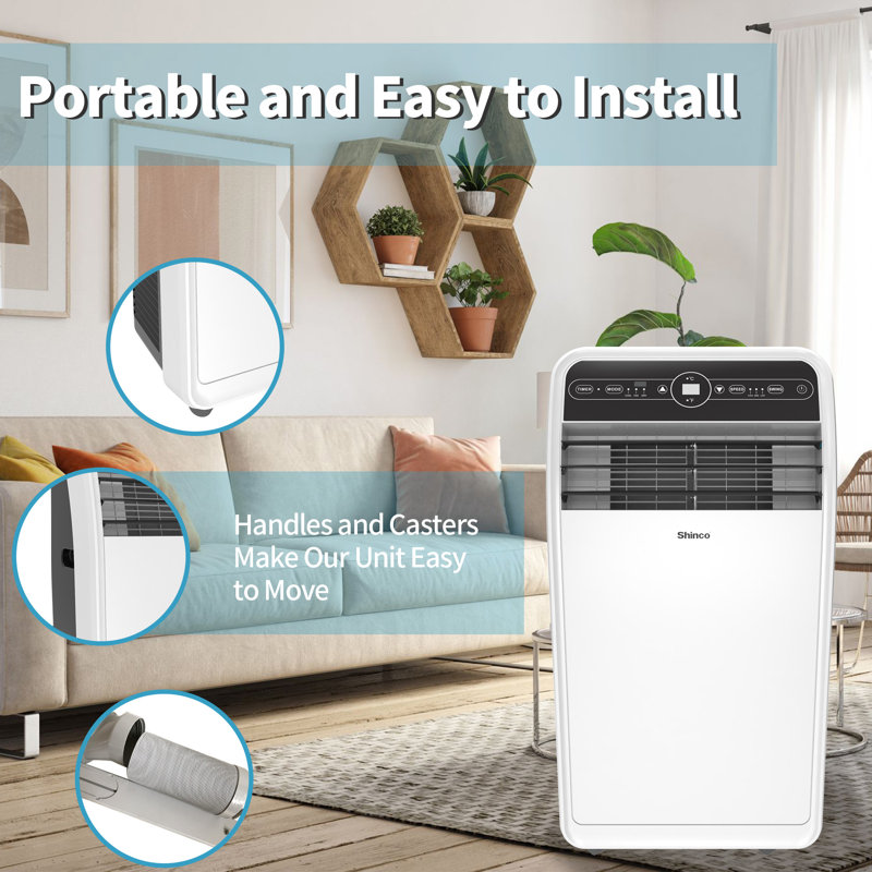 Shinco 10 000 Btu Ashrae Portable Air Conditioner With Remote